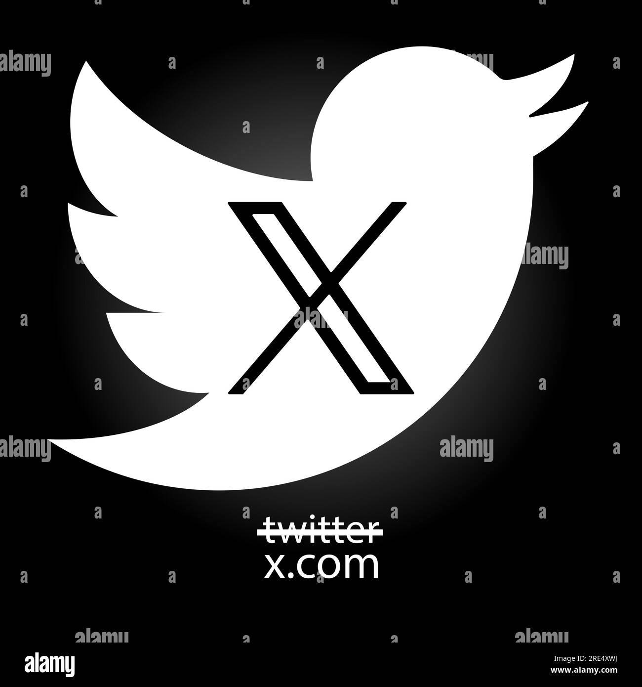 New Twitter vs x.com. Novation Elon Mask. popular social media button ...