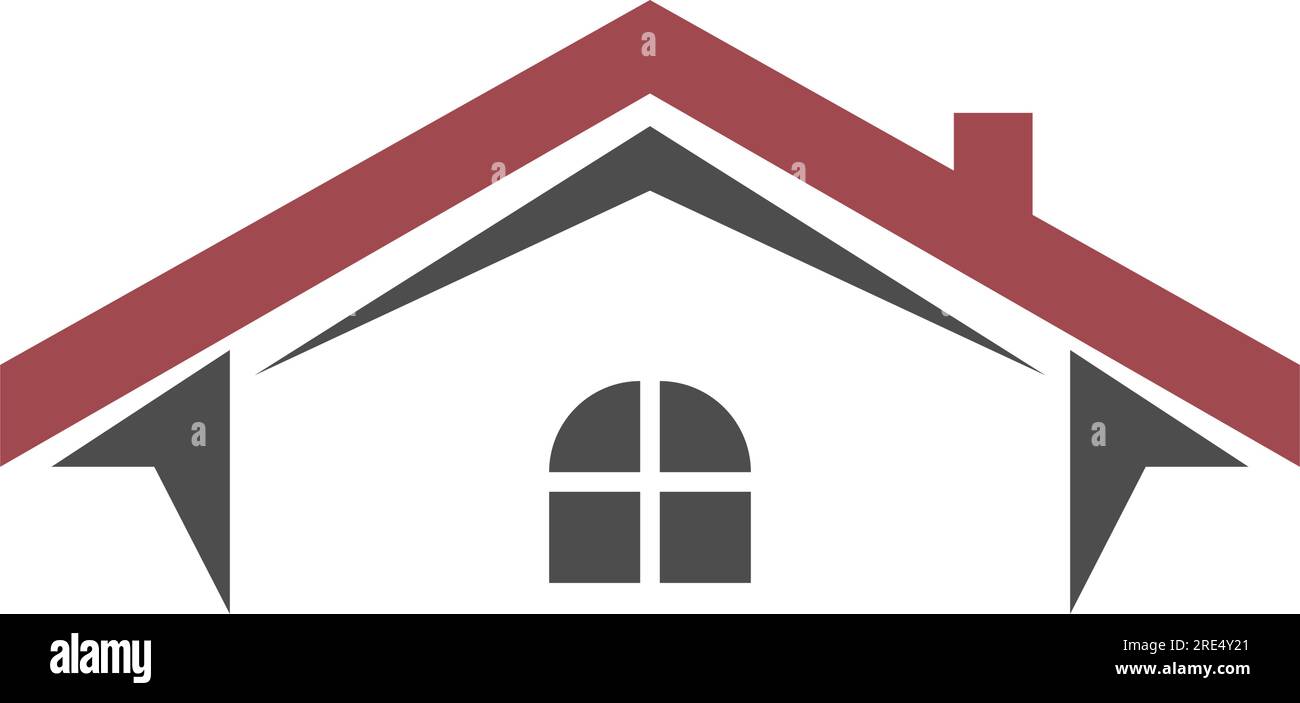 Residential roof design icon logo illustration Stock Vector Image & Art ...
