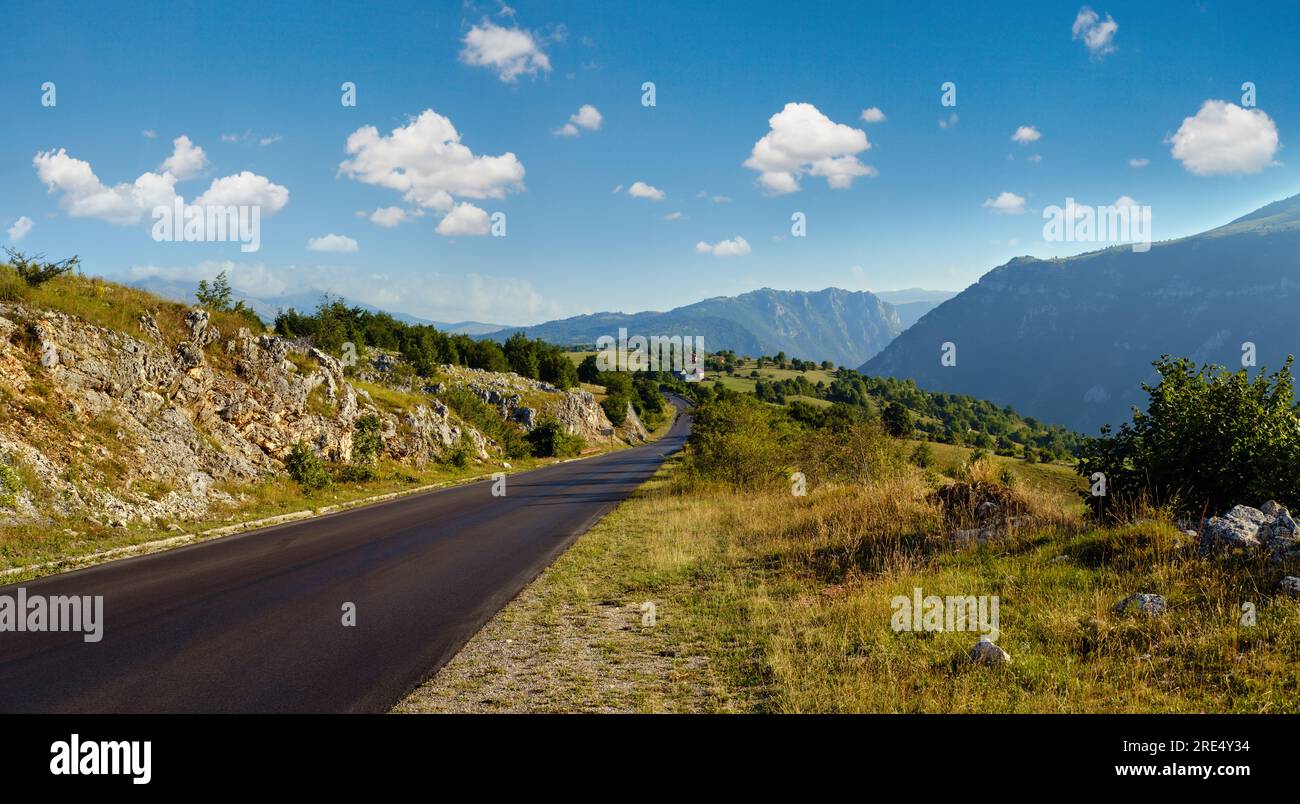 Picturesque summer mountain landscape of Durmitor National Park ...