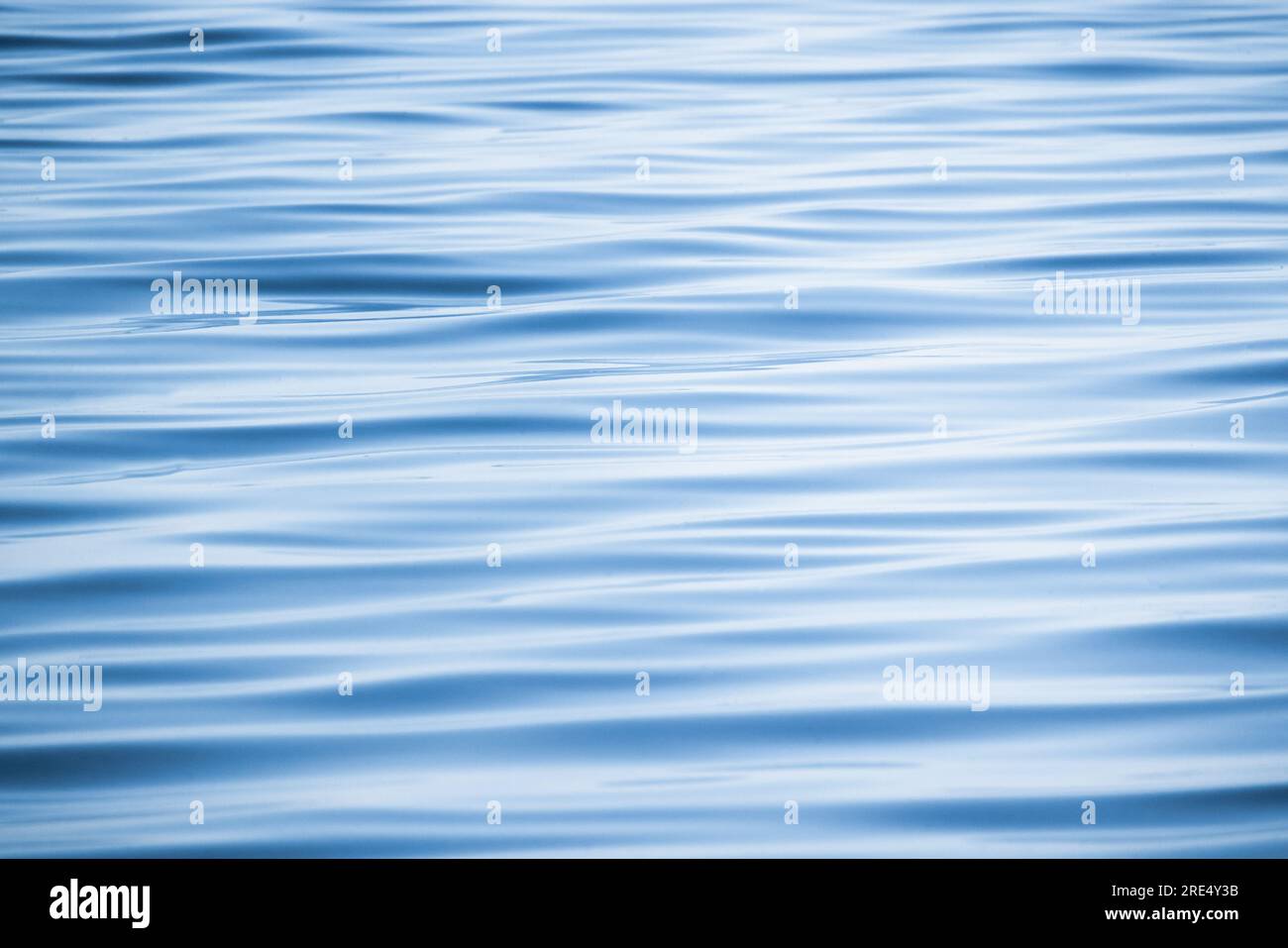 Blue water surface with a pattern of soft waves, background photo ...