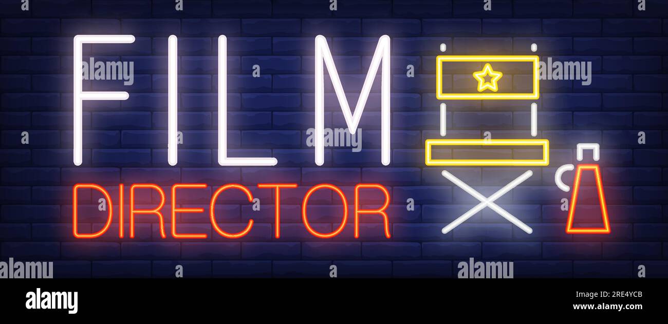 Film director neon sign Stock Vector Image & Art - Alamy