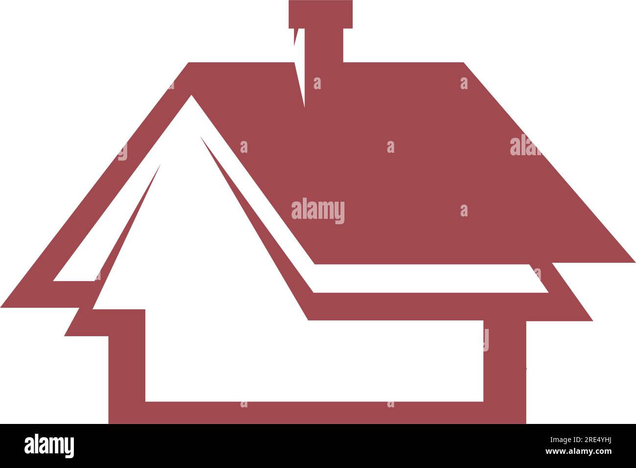 Residential roof design icon logo illustration Stock Vector Image & Art ...