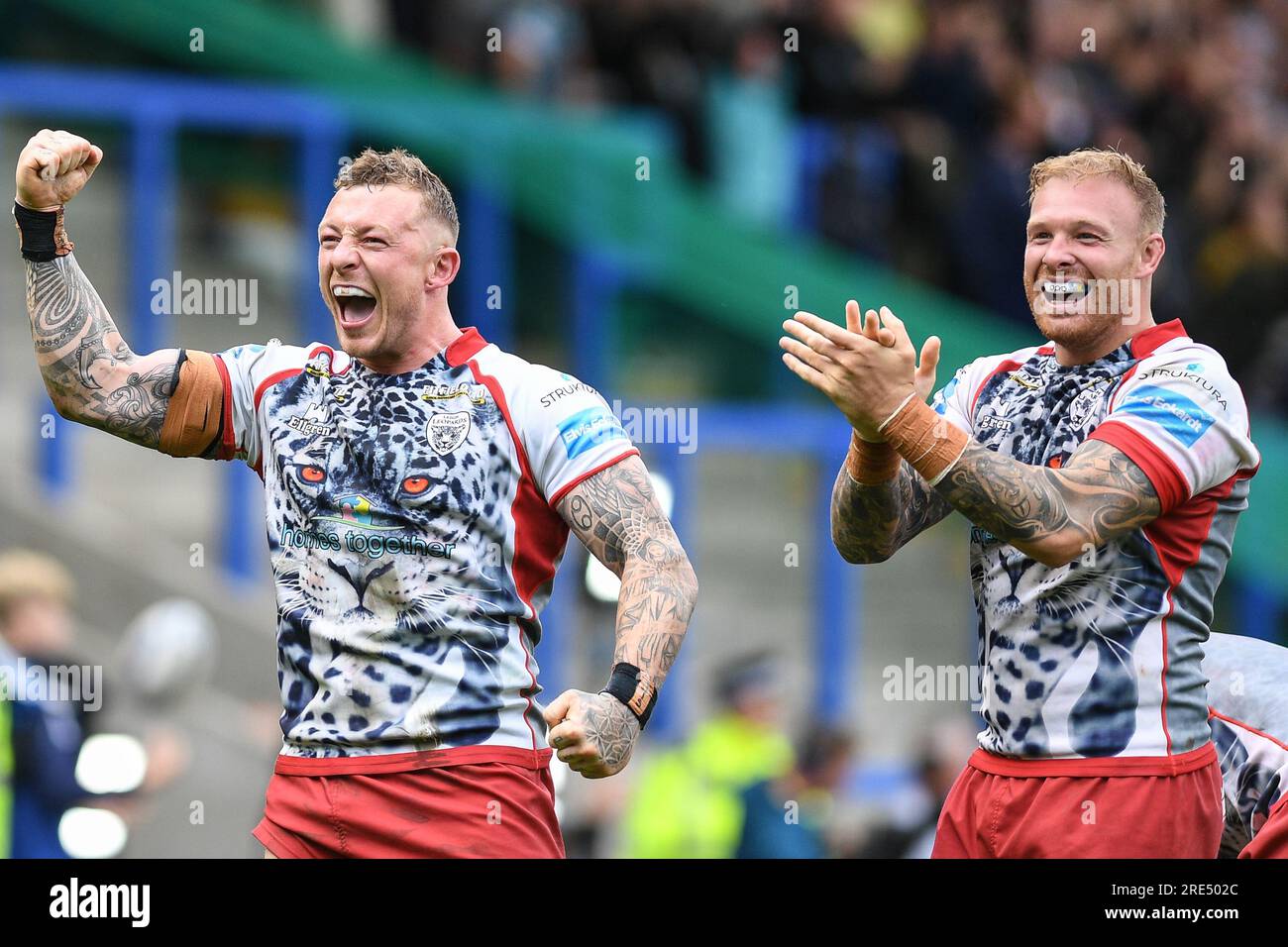 Warrington, England - 22nd July 2023 - Josh Charnley of Leigh Leopards ... Warrington, England - 22nd July 2023 - Josh Charnley of Leigh Leopards ...