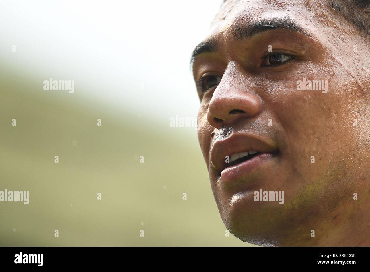 Warrington, England - 22nd July 2023 - Tom Amone of Leigh Leopards ...