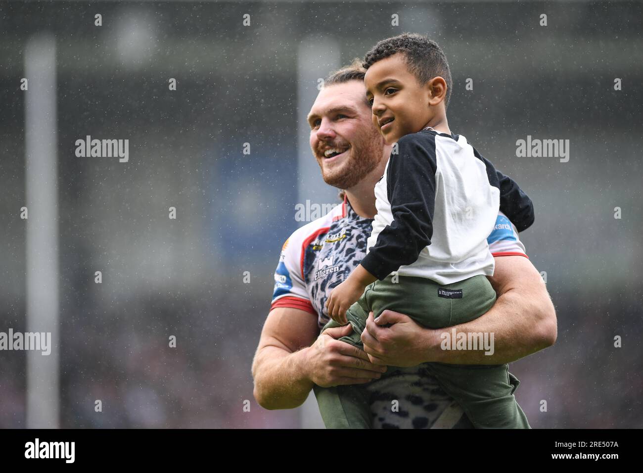 Warrington, England - 22nd July 2023 - Robbie Mulhern of Leigh Leopards ...