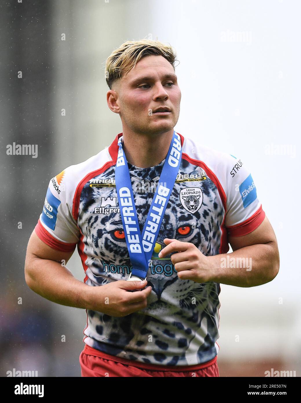Warrington, England - 22nd July 2023 - Man of the Match Lachlan Lam of ...