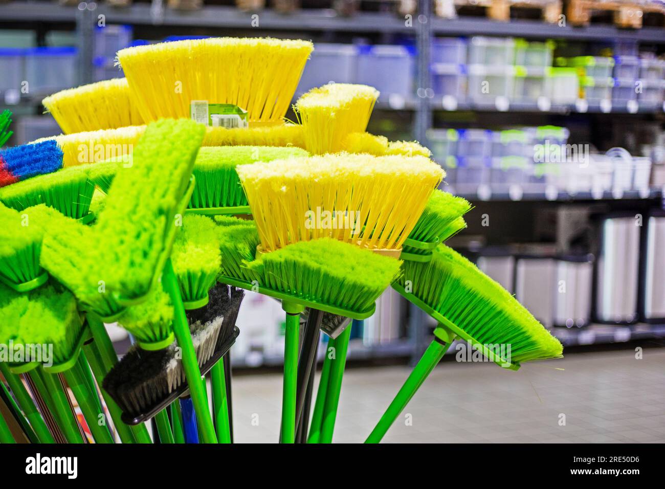 Mops and brooms hi-res stock photography and images - Alamy