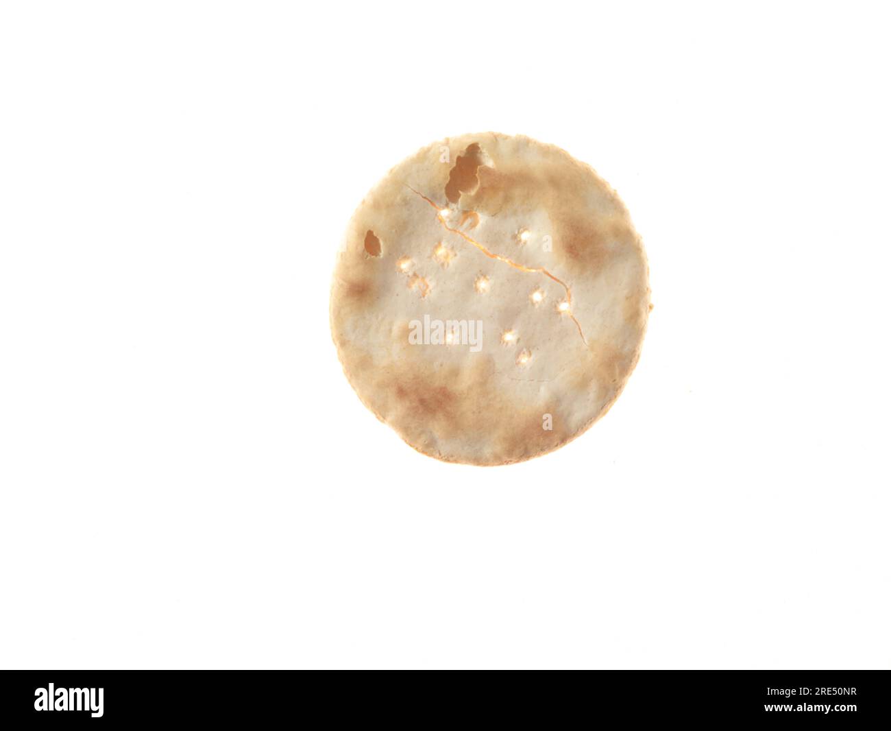 Classic close up food still life of Water biscuits - clean and crisp ...