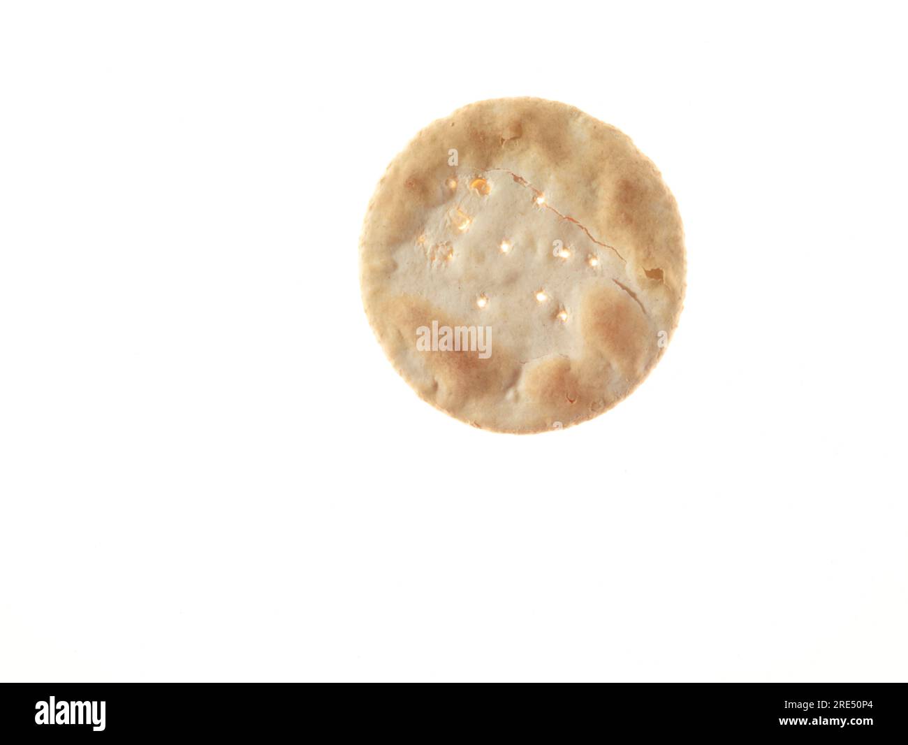 Classic close up food still life of Water biscuits - clean and crisp ...
