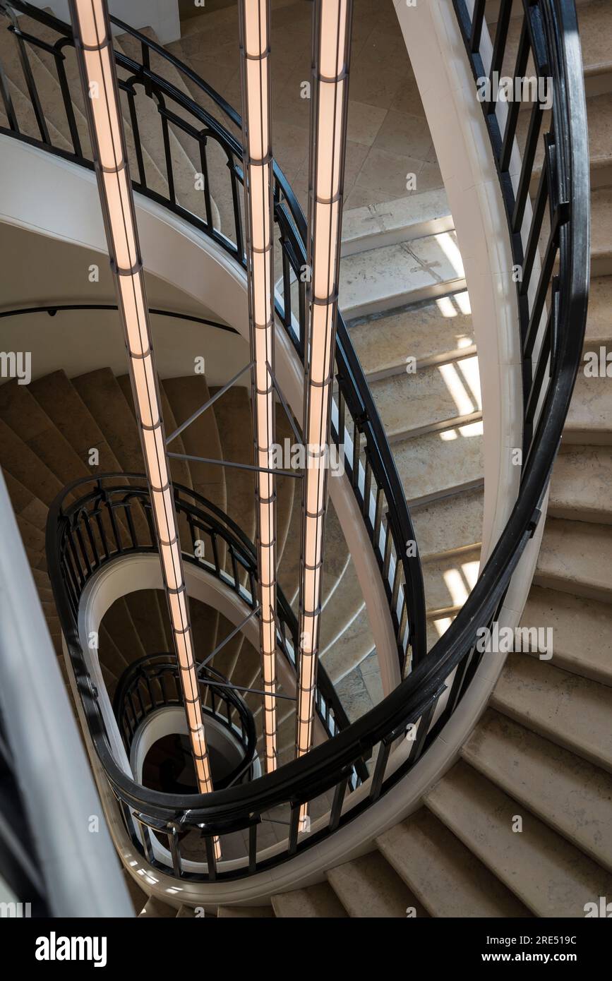 Double helix staircase, the only remaining vestige of the former 18th ...