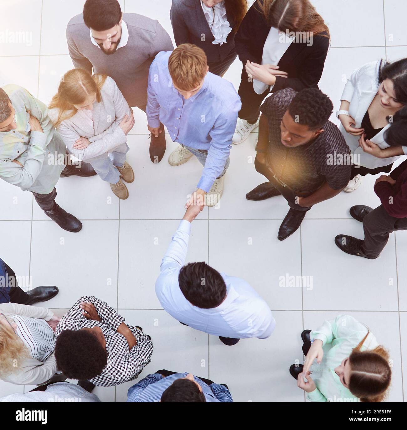 Large group happy multiethnic friends hi-res stock photography and ...