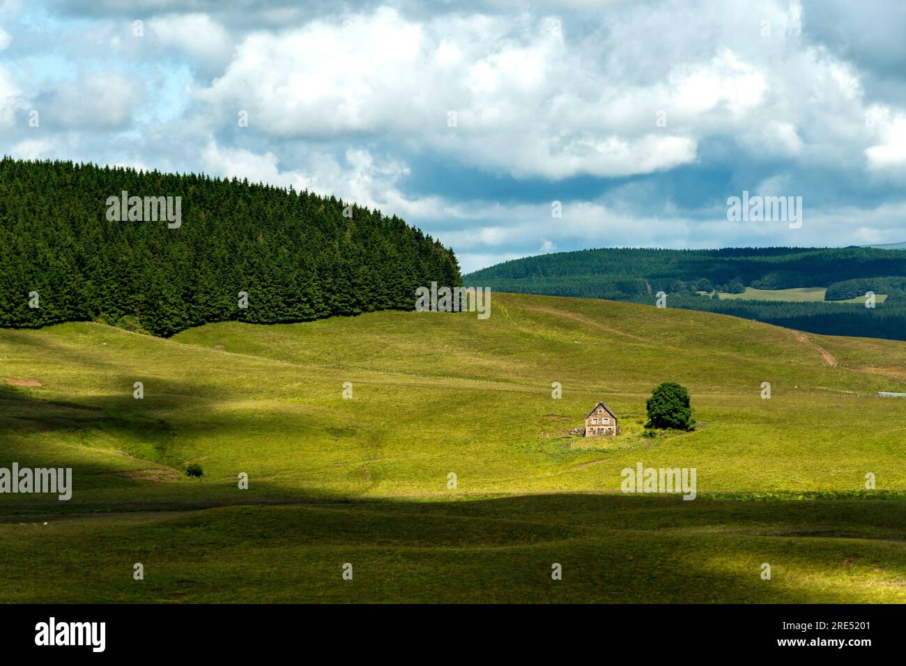 Farm (buron) in Cezallier massif, Regional Nature Park of Volcans d ...