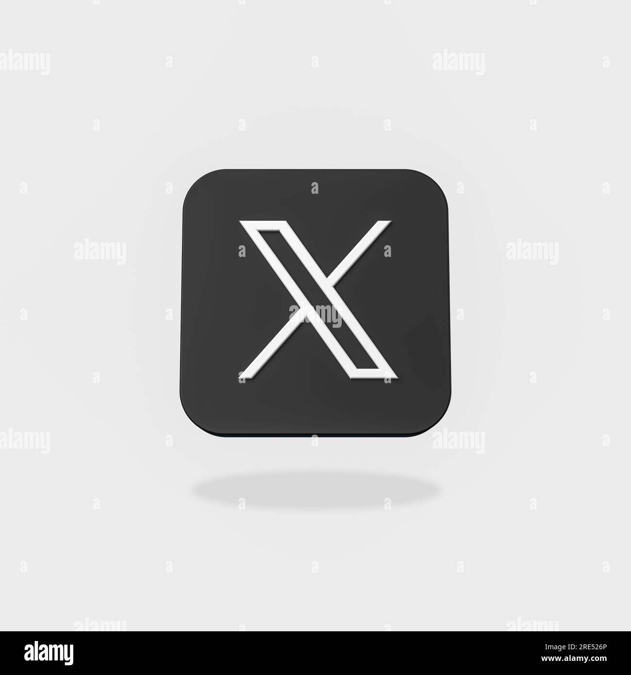X App Icon, former Twitter, on Flat Gray Background Stock Photo - Alamy