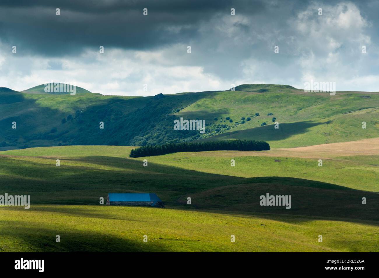 Farm (buron) in Cezallier massif, Regional Nature Park of Volcans d ...