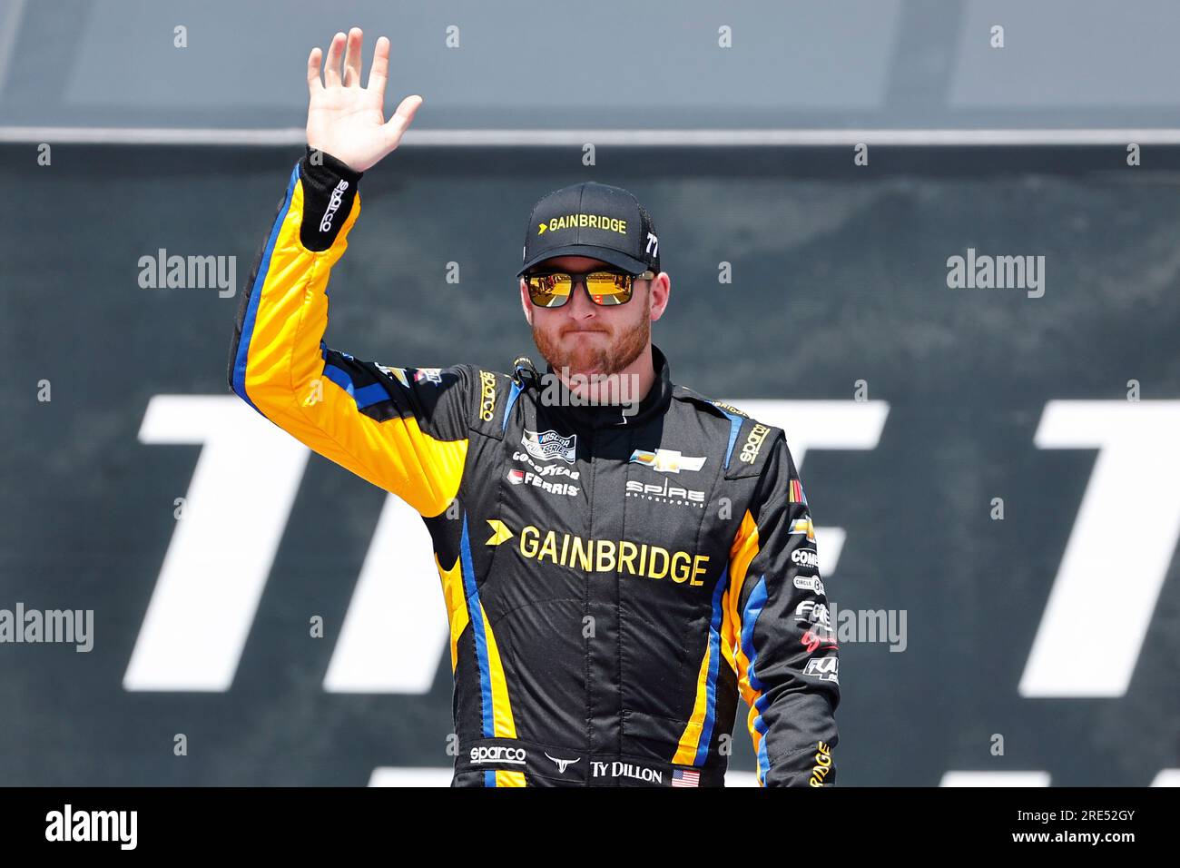 LONG POND, PA - JULY 23: Ty Dillon (#77 Gainbridge Spire Motorsports ...