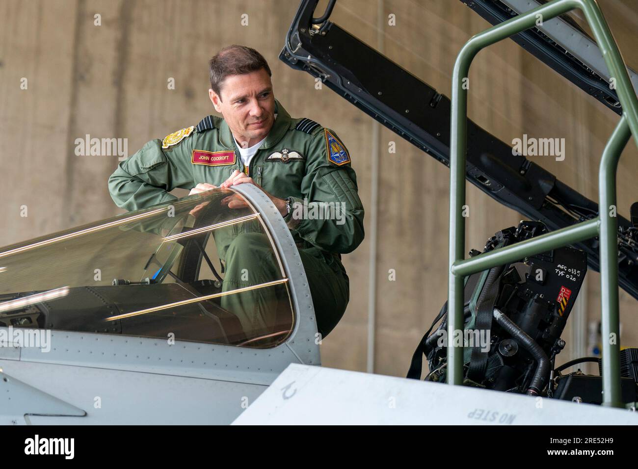 Officer Commanding 1 (Fighter) Squadron Wing Commander John Cockcroft ...