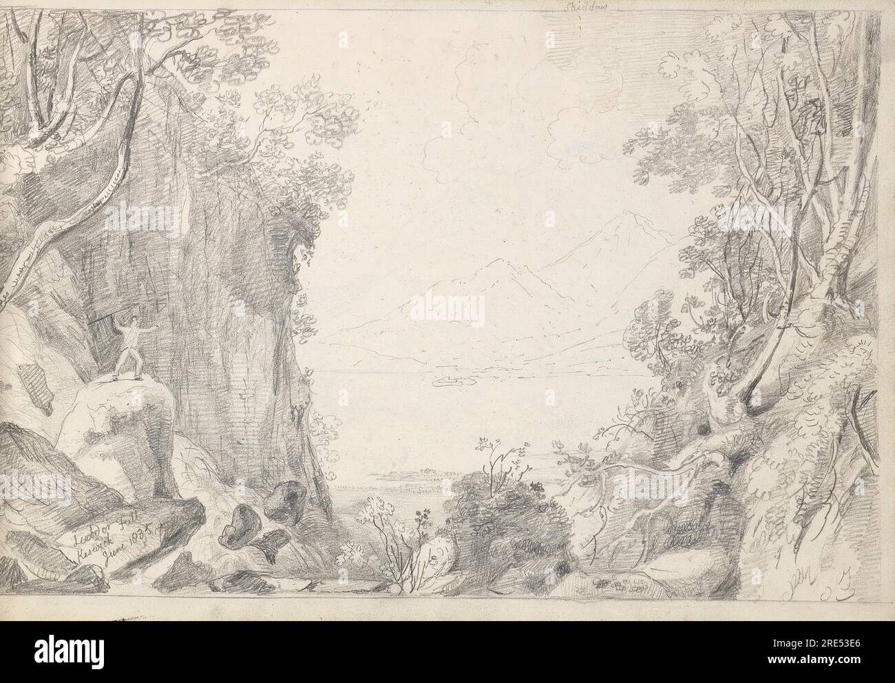 Lodore Falls, Keswick, June 1835 1835 by Thomas Hastings Stock Photo ...