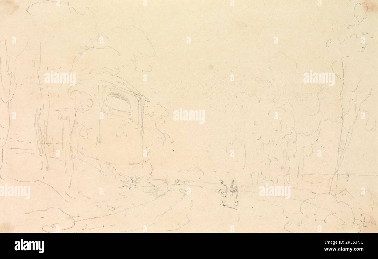 Sketch of Mr. Ward's Summer House, Isle of Wight between 1826 and 1830 ...