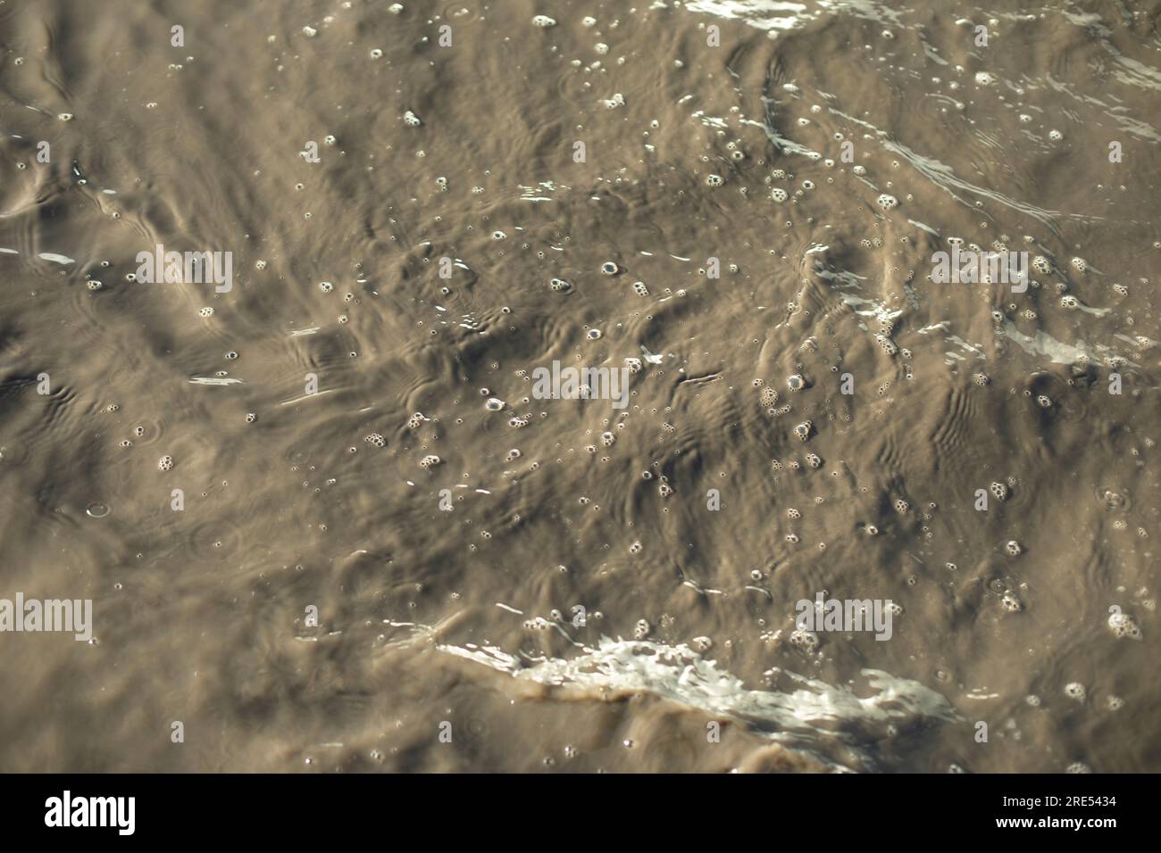 Dirty water. Puddle texture. Cloudy liquid. Waves on surface Stock ...