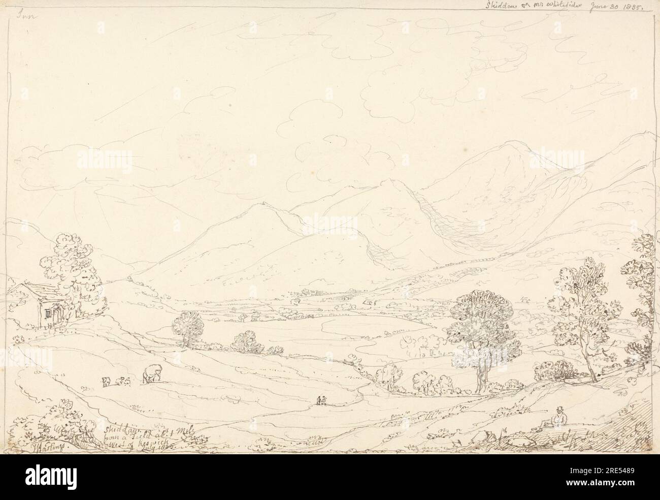 Skiddaw at Mr. Whiteside's, June 30 1835 1835 by Thomas Hastings Stock ...
