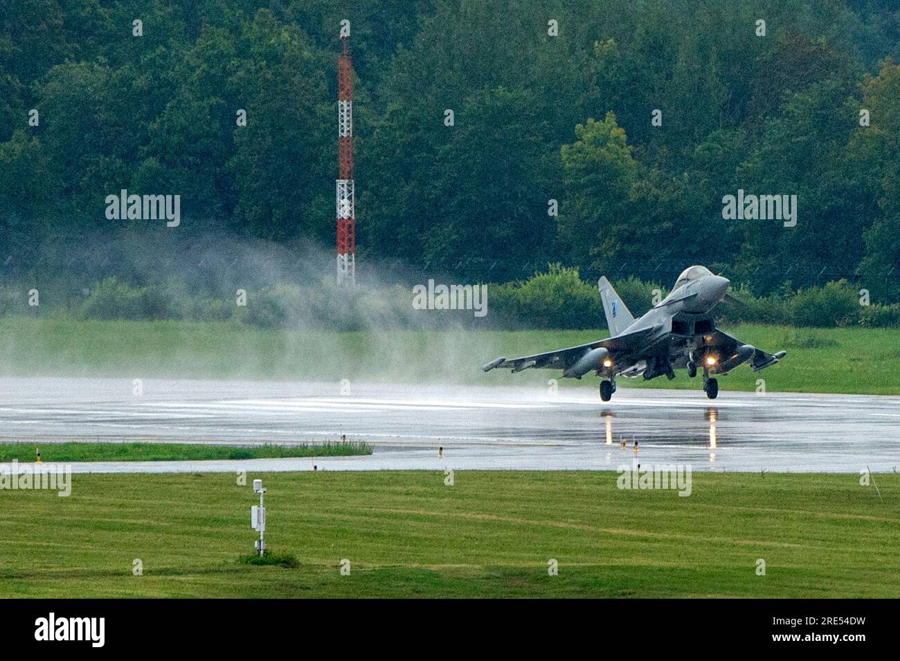 An RAF Eurofighter Typhoon jet, part of the Royal Air Force (RAF)140 ...