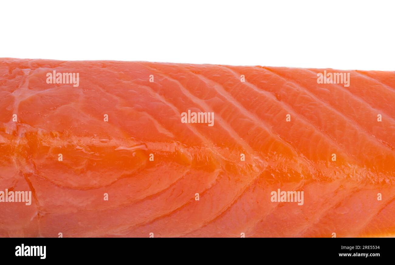 red fish fillet isolated on white background Stock Photo - Alamy