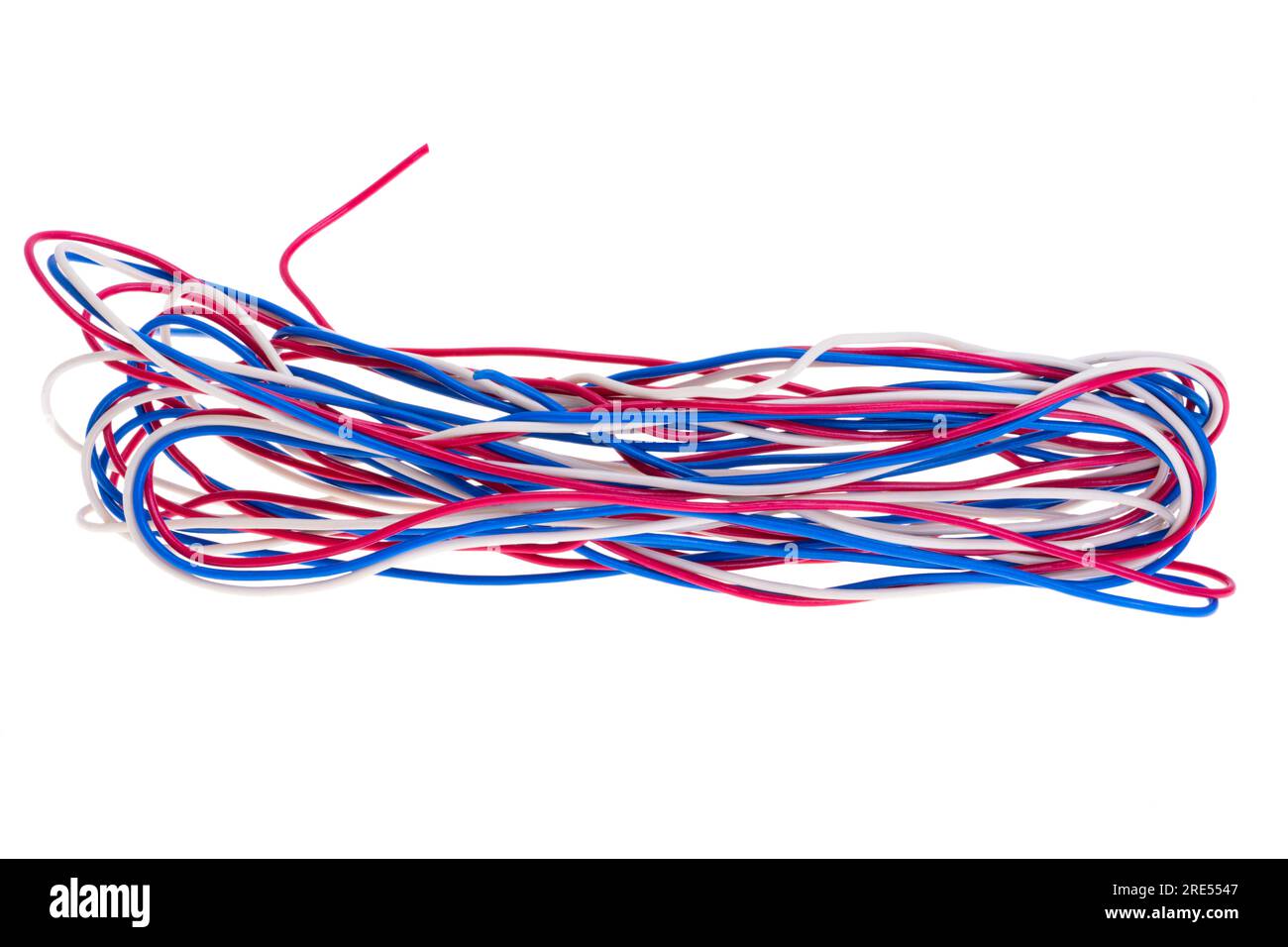 isolated wire isolated on white background Stock Photo - Alamy