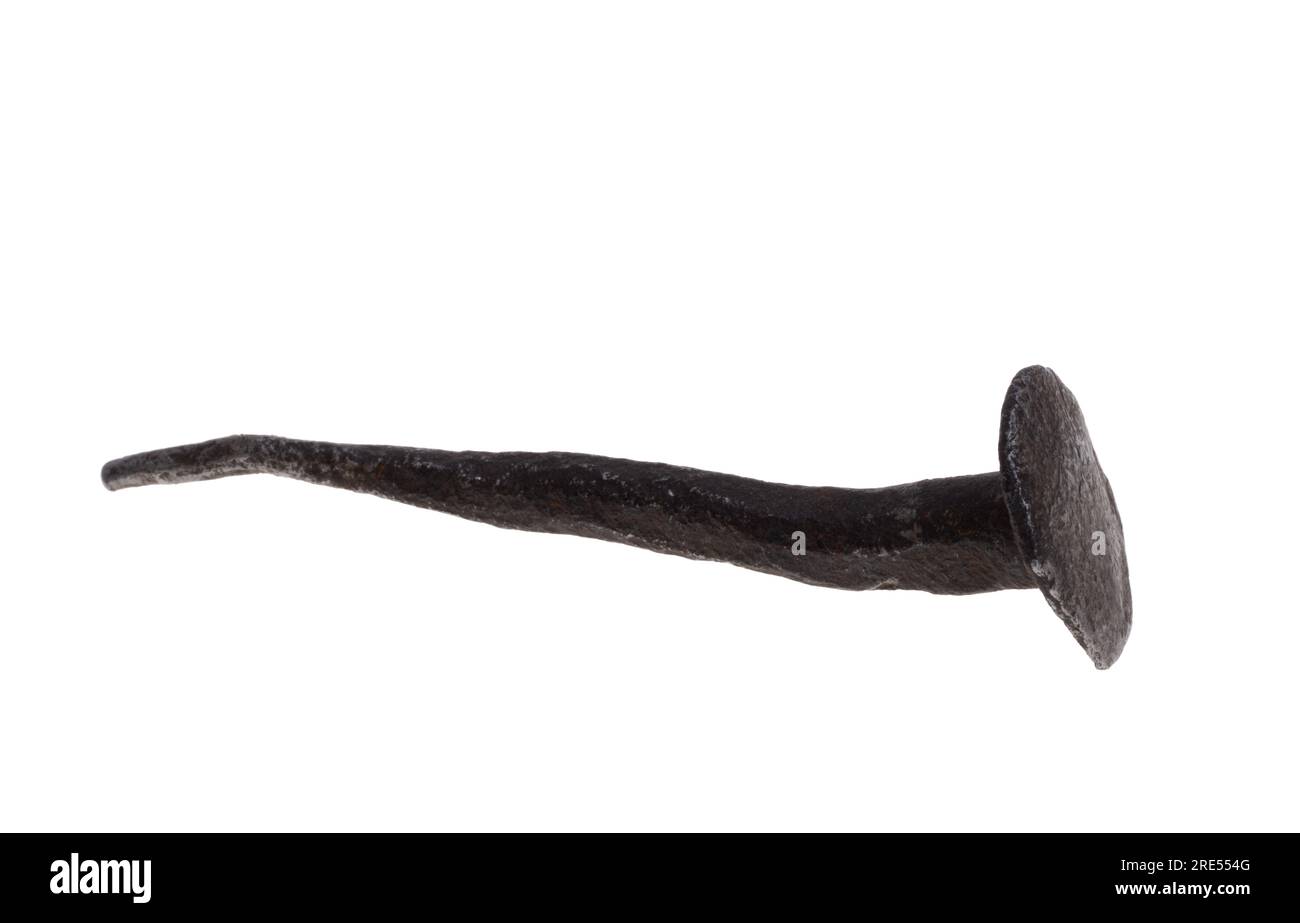vintage nail isolated on white background Stock Photo - Alamy