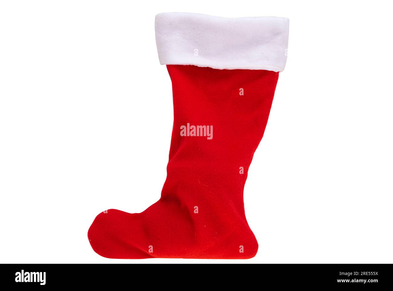 Saint Nicholas sock isolated on white background Stock Photo - Alamy
