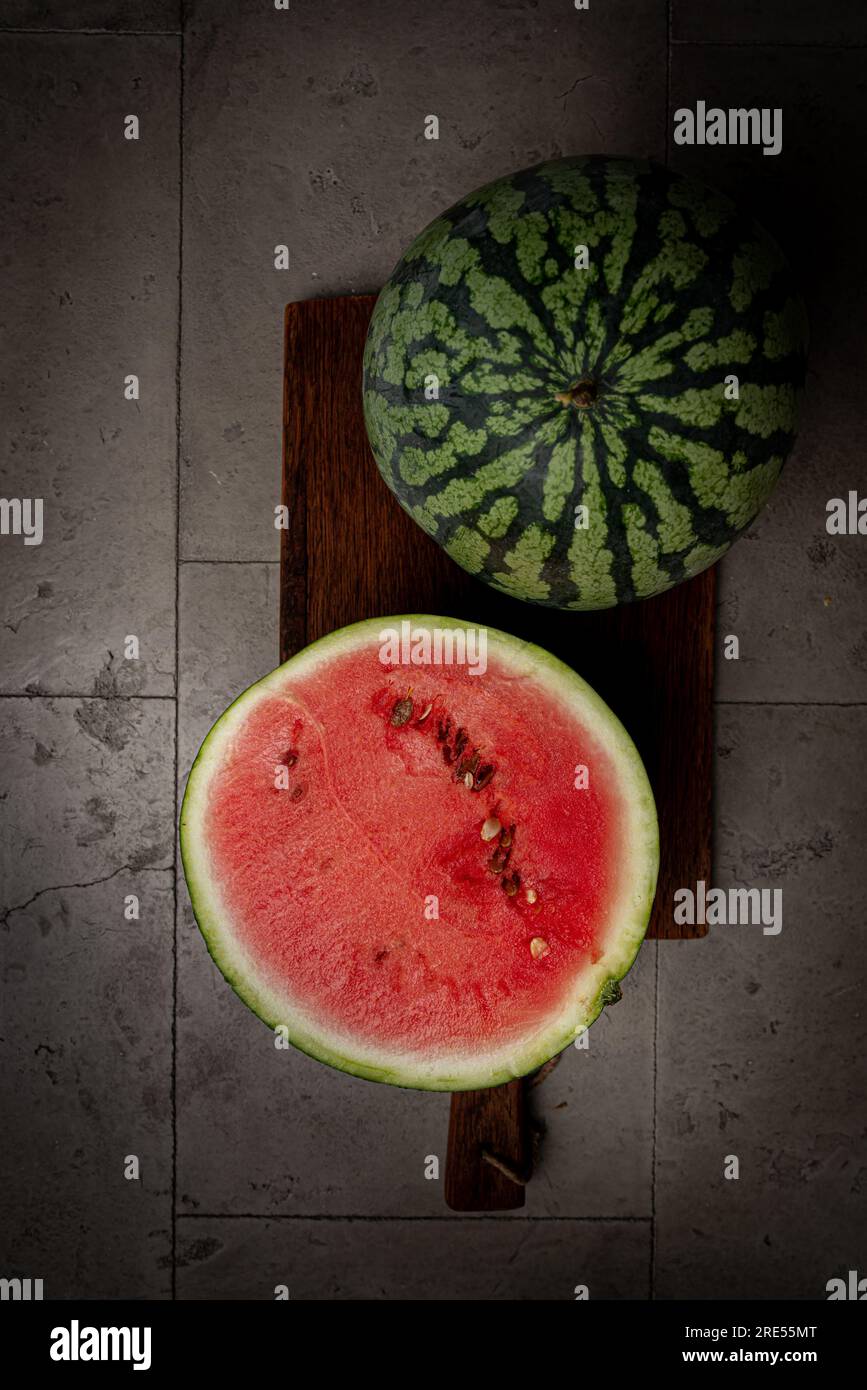 Fresh organic watermelon Stock Photo - Alamy