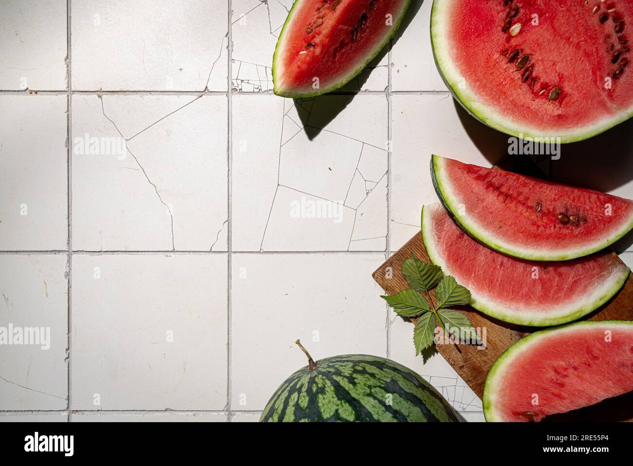 Fresh organic watermelon Stock Photo - Alamy