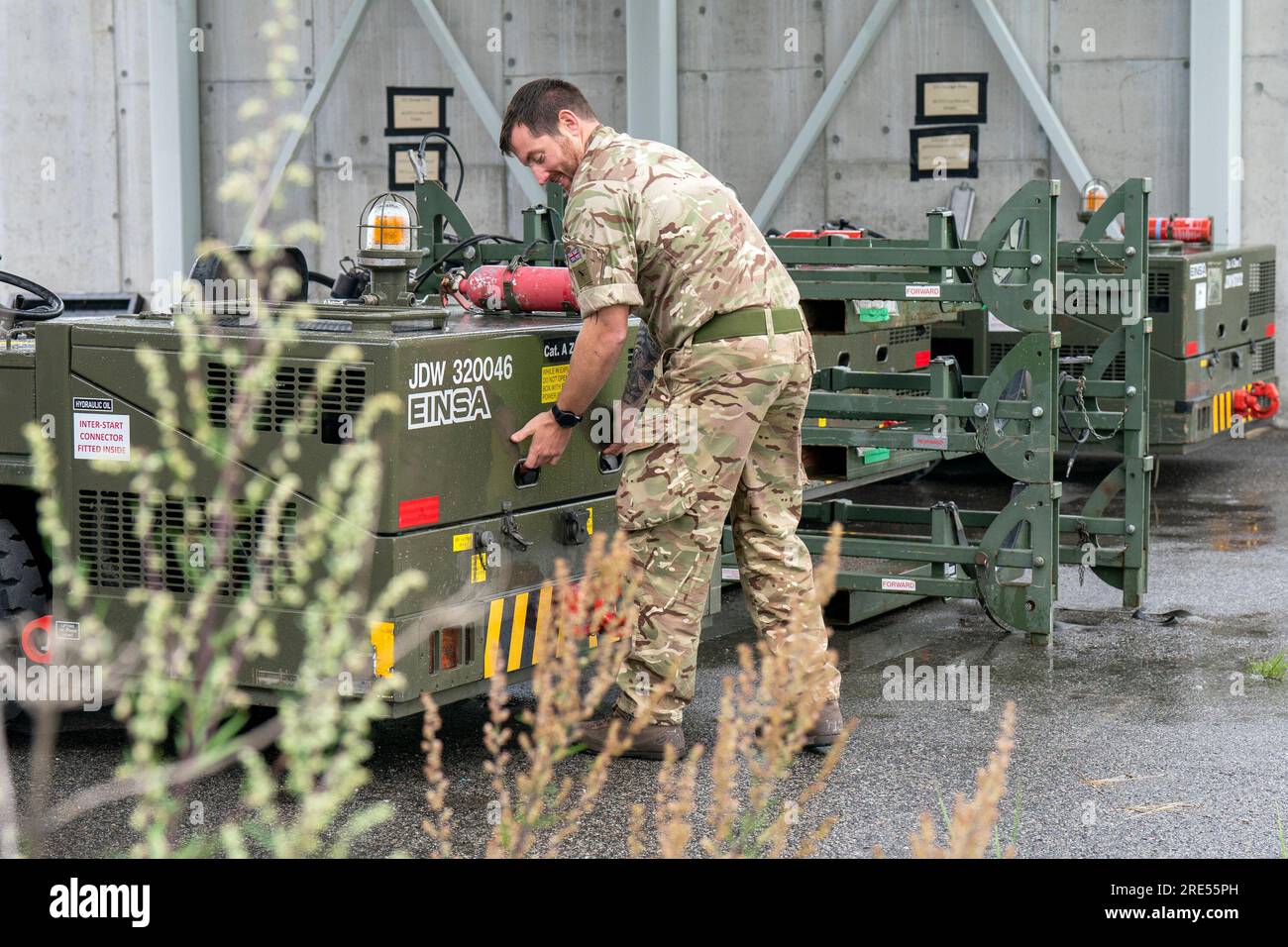 Ground engineer Sergeant Matt Cozens, who is part of the Royal Air ...