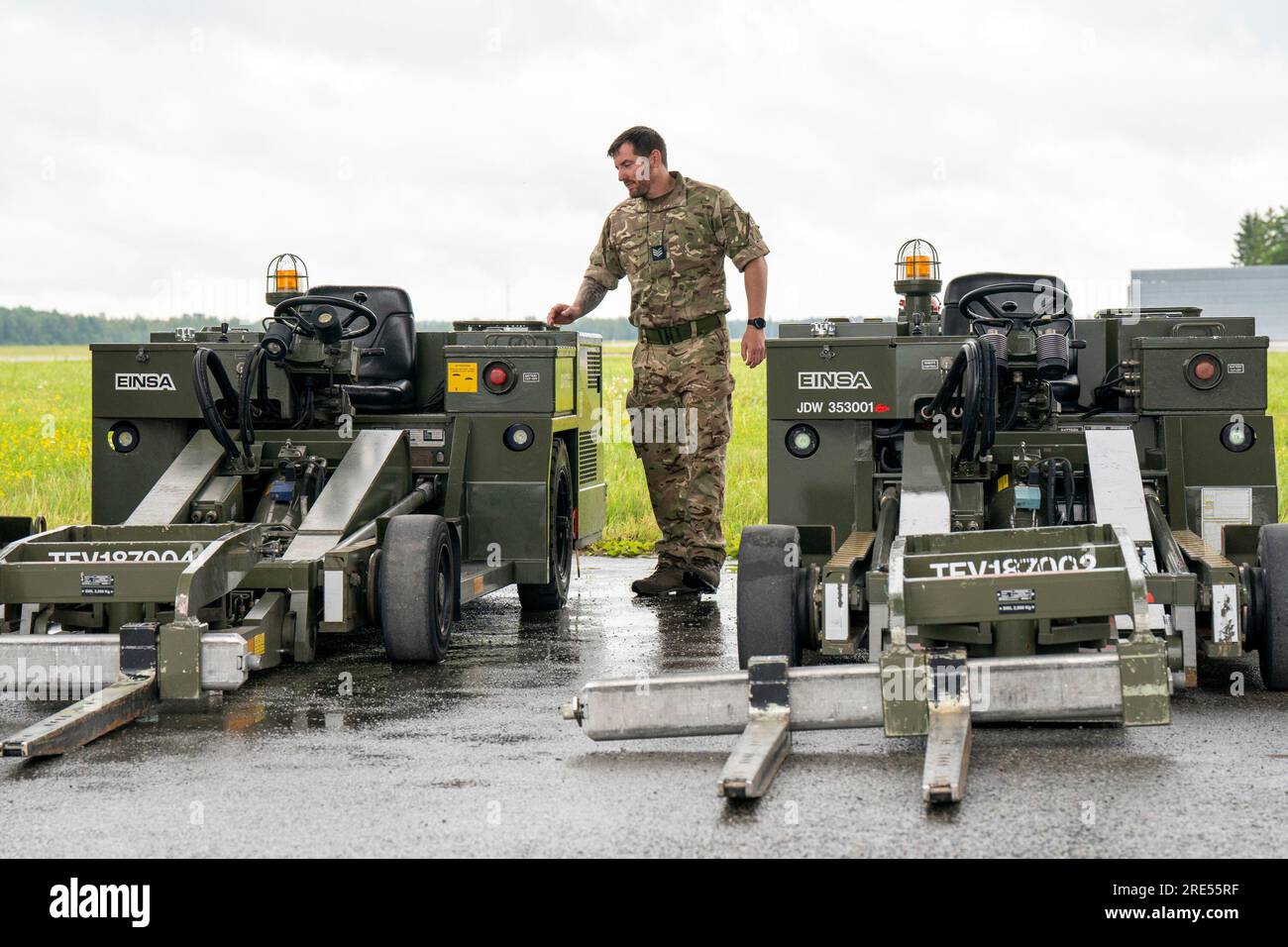 Ground engineer Sergeant Matt Cozens, who is part of the Royal Air ...