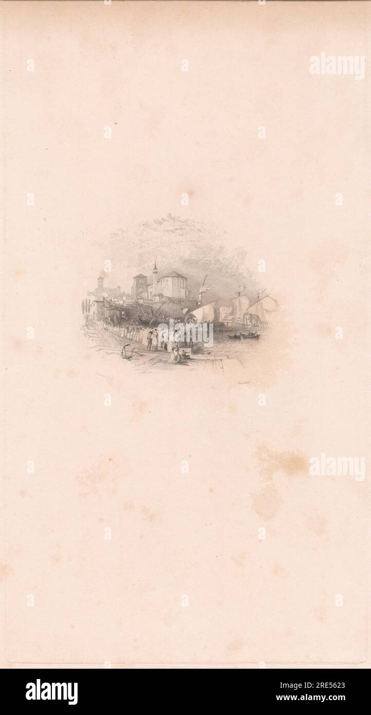 Columbus Setting Sail 1834 by Edward Goodall Stock Photo - Alamy