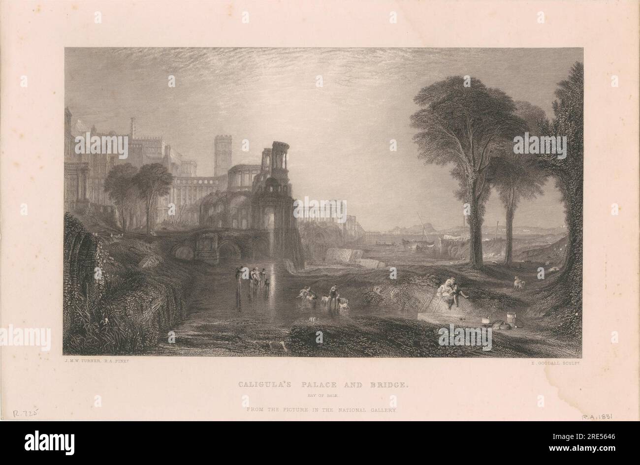 Caligula' Palace & Bridge between 1859 and 1879 by Edward Goodall Stock ...