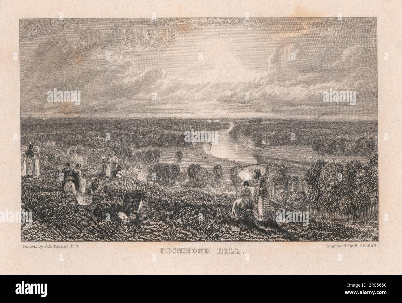 Richmond Hill 1826 by Edward Goodall Stock Photo - Alamy
