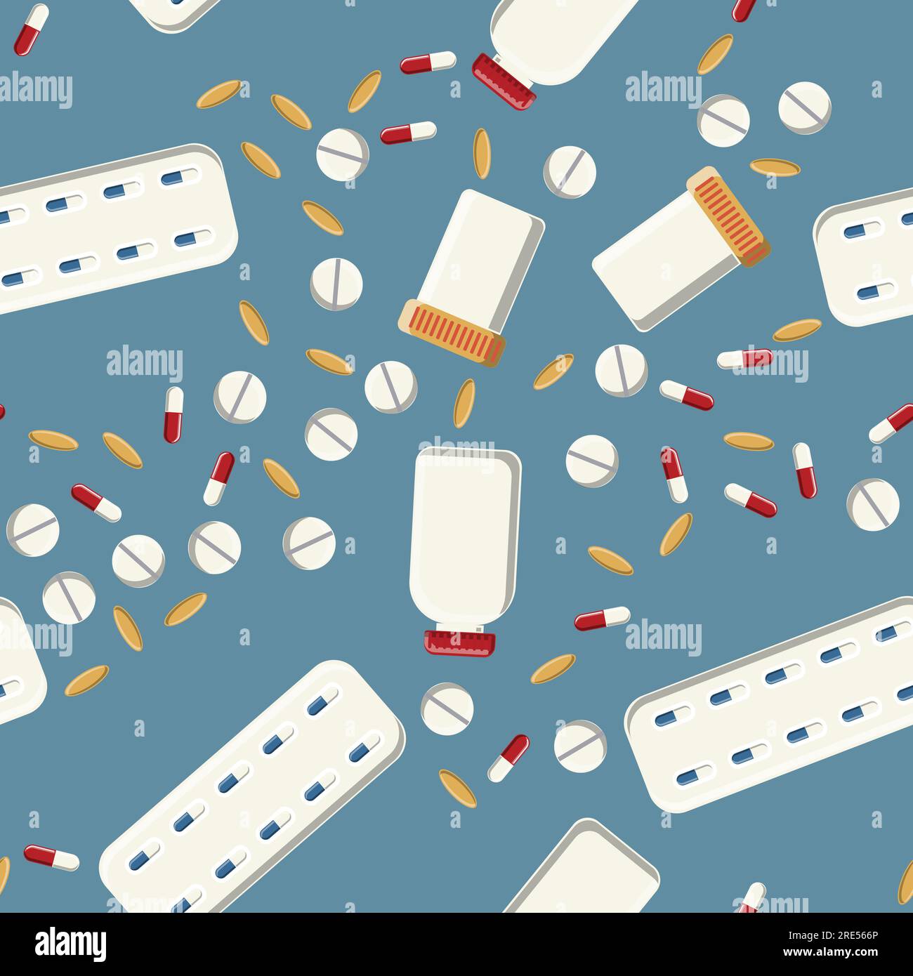 Medical seamless pattern, texture from medicinal pharmaceutical tablets ...