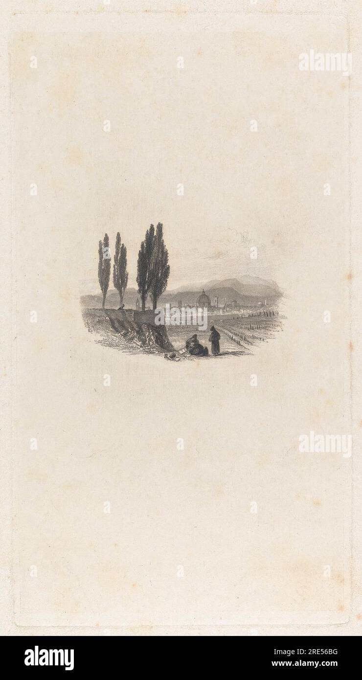 Florence (vignette) 1830 by Edward Goodall Stock Photo - Alamy