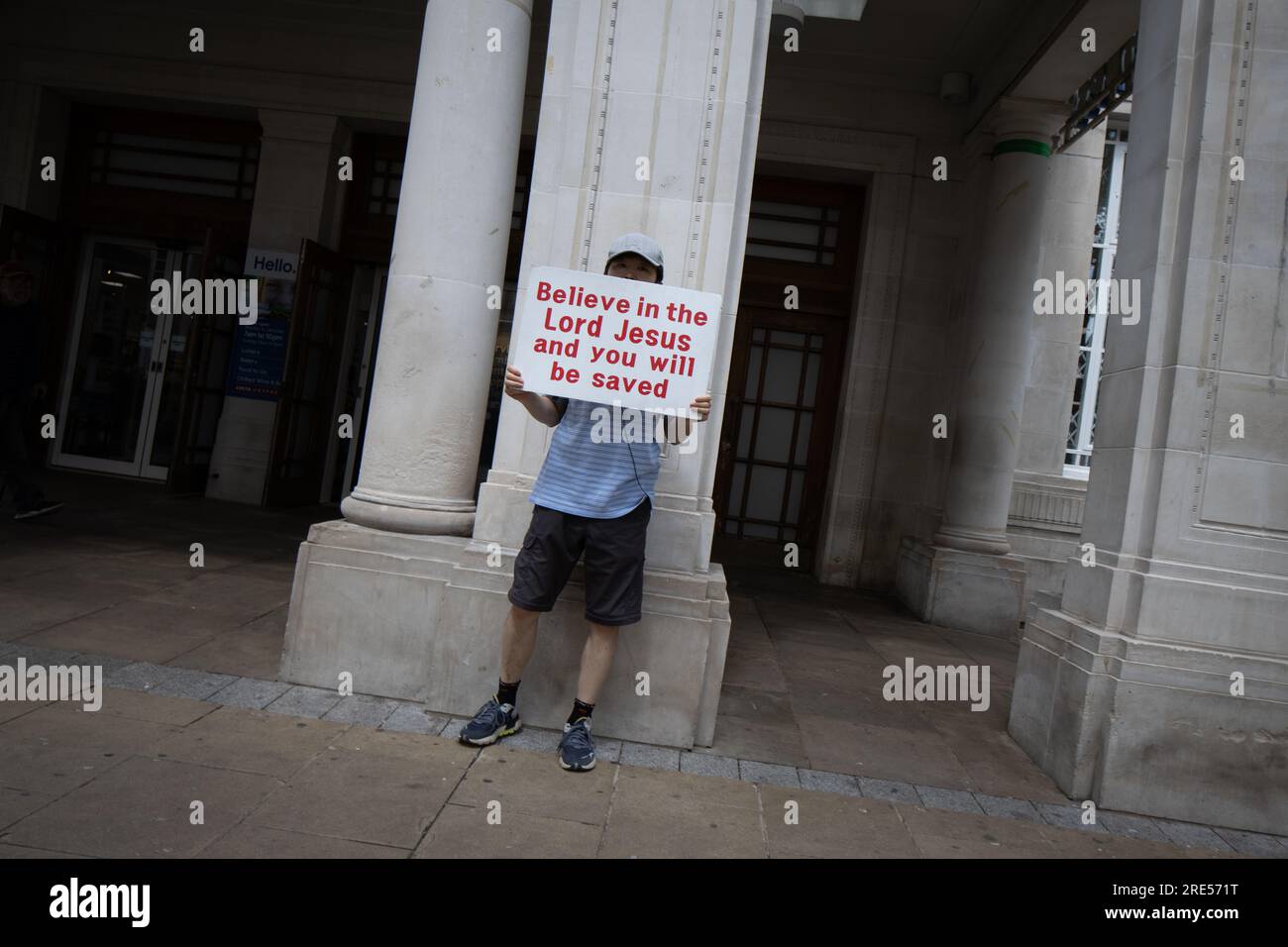 Man promoting christianity hi-res stock photography and images - Alamy