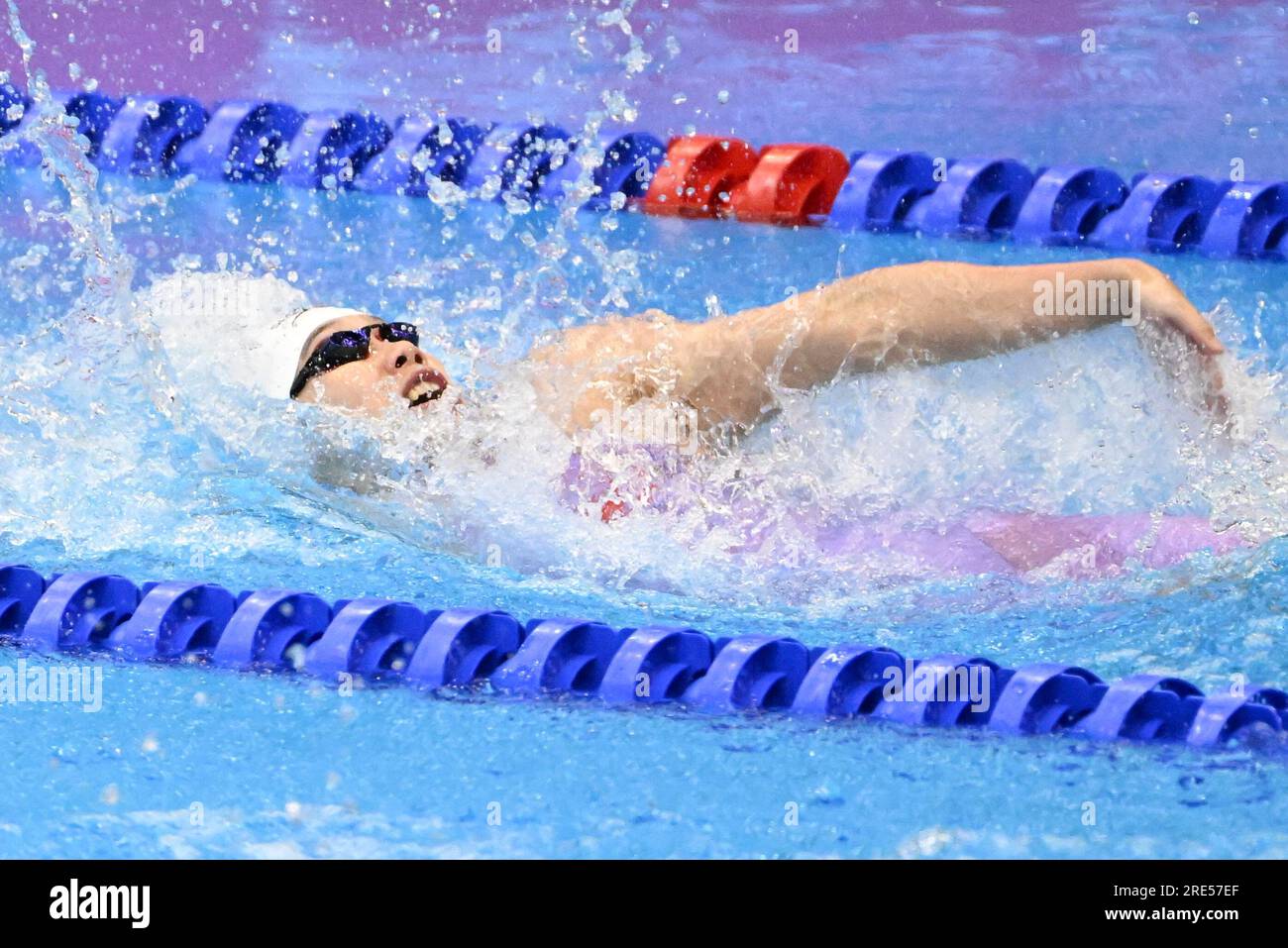Fukuoka, Japan. 25th July, 2023. Wan Letian of China competes during ...