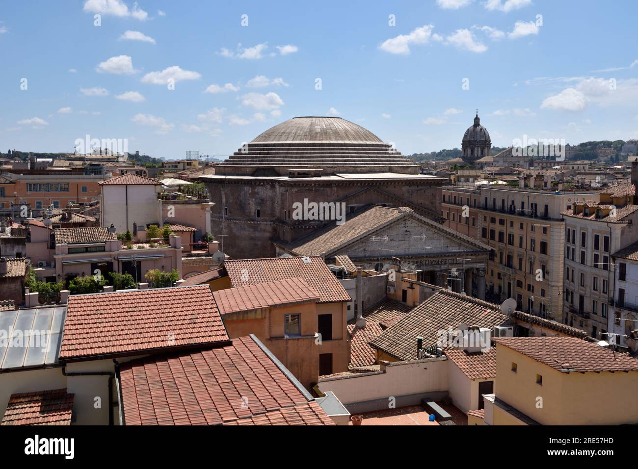 Rooftops and Pantheon, Rome, Italy Stock Photo - Alamy