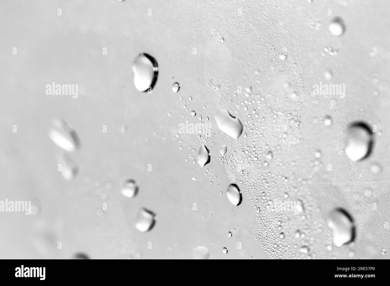 drops of water on transparent glass. wet on glass Stock Photo - Alamy