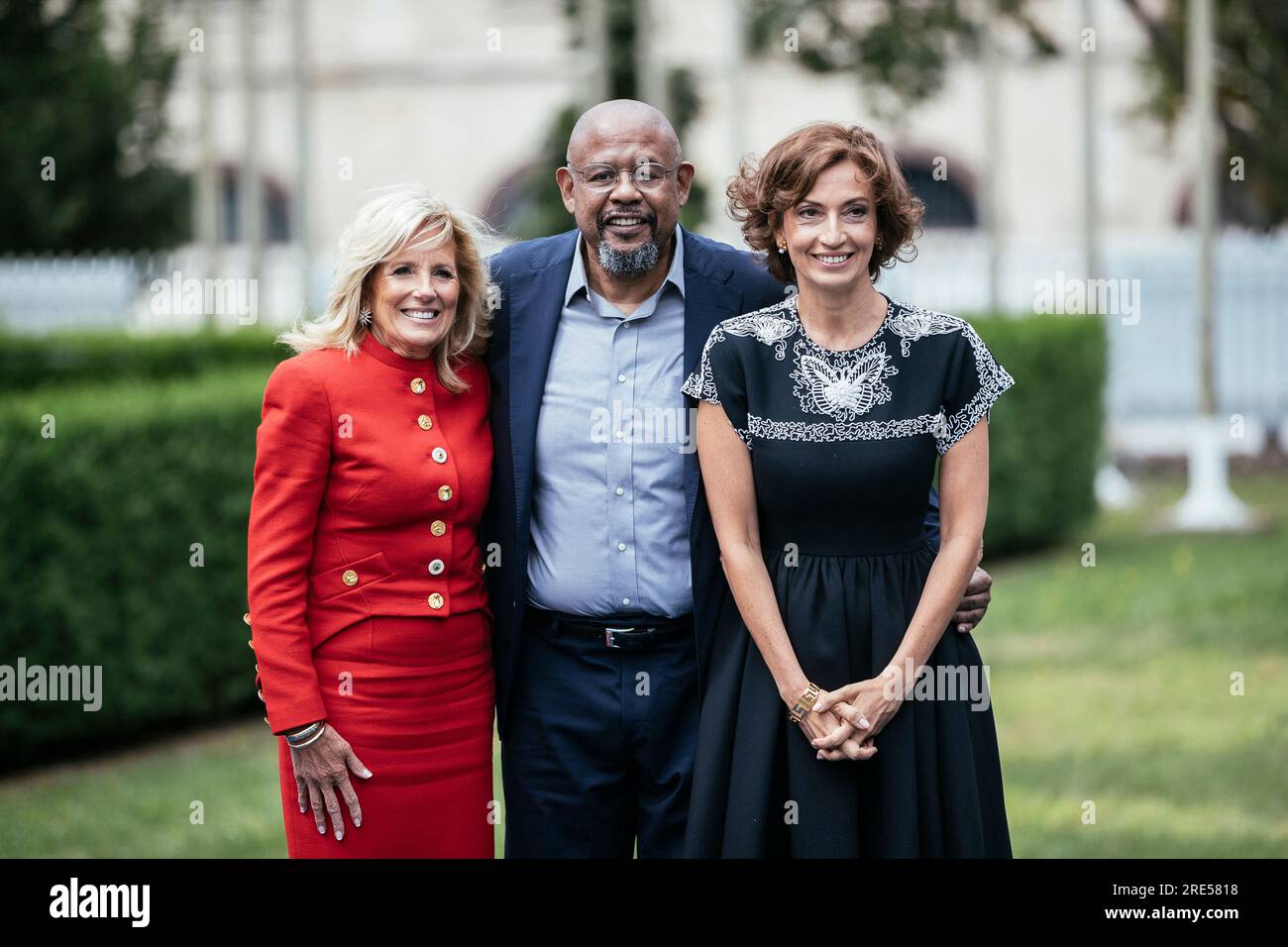 Paris, France. 25th July, 2023. US First Lady Jill Biden, US actor and ...