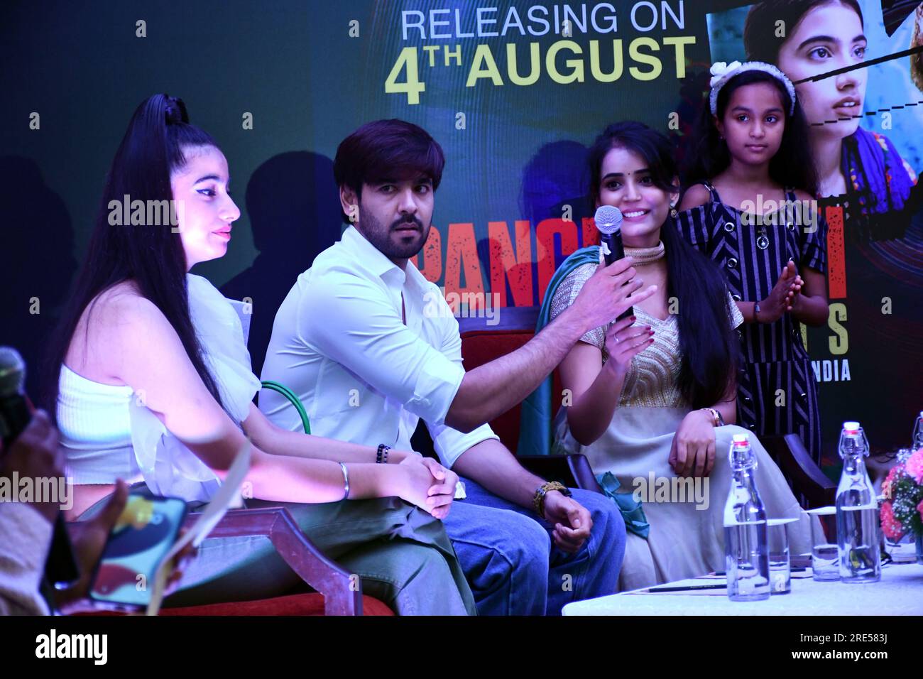 New Delhi, Delhi, India. 25th July, 2023. Star cast of Panch Kriti ...