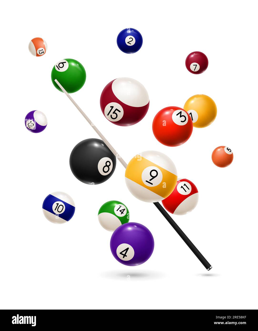 Pool Stick Vector