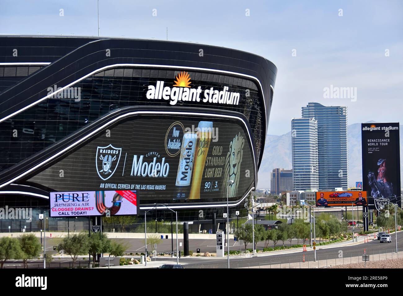 Allegiant Stadium, Las Vegas, Nevada, USA, North America Stock Photo ...