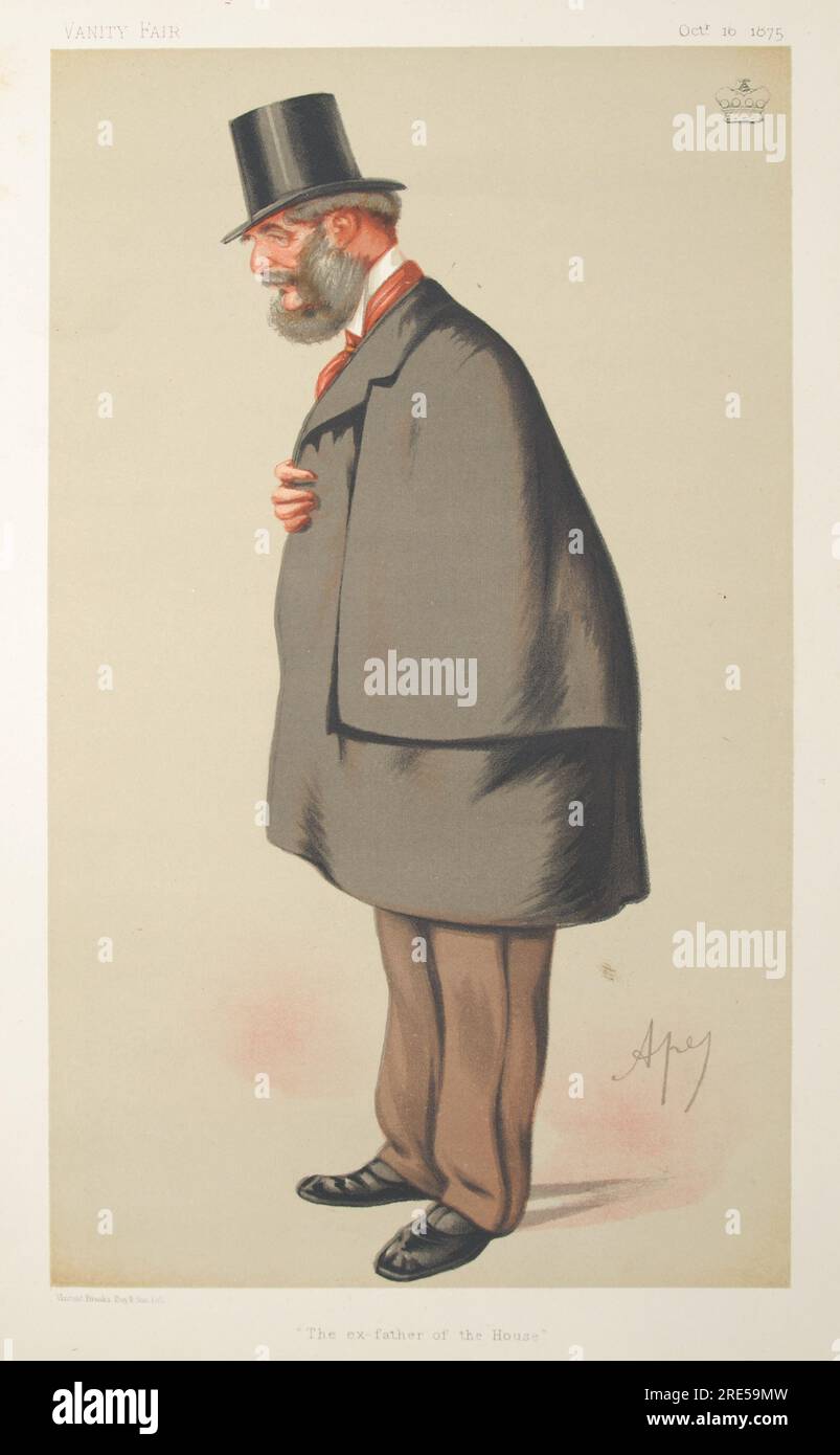 The ex-Father of the House 16 October 1875 by Carlo Pellegrini Stock ...