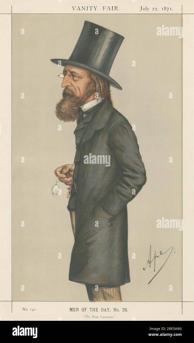 The Poet Laureate, Lord A. Tennyson (Vanity Fair series) by Carlo ...