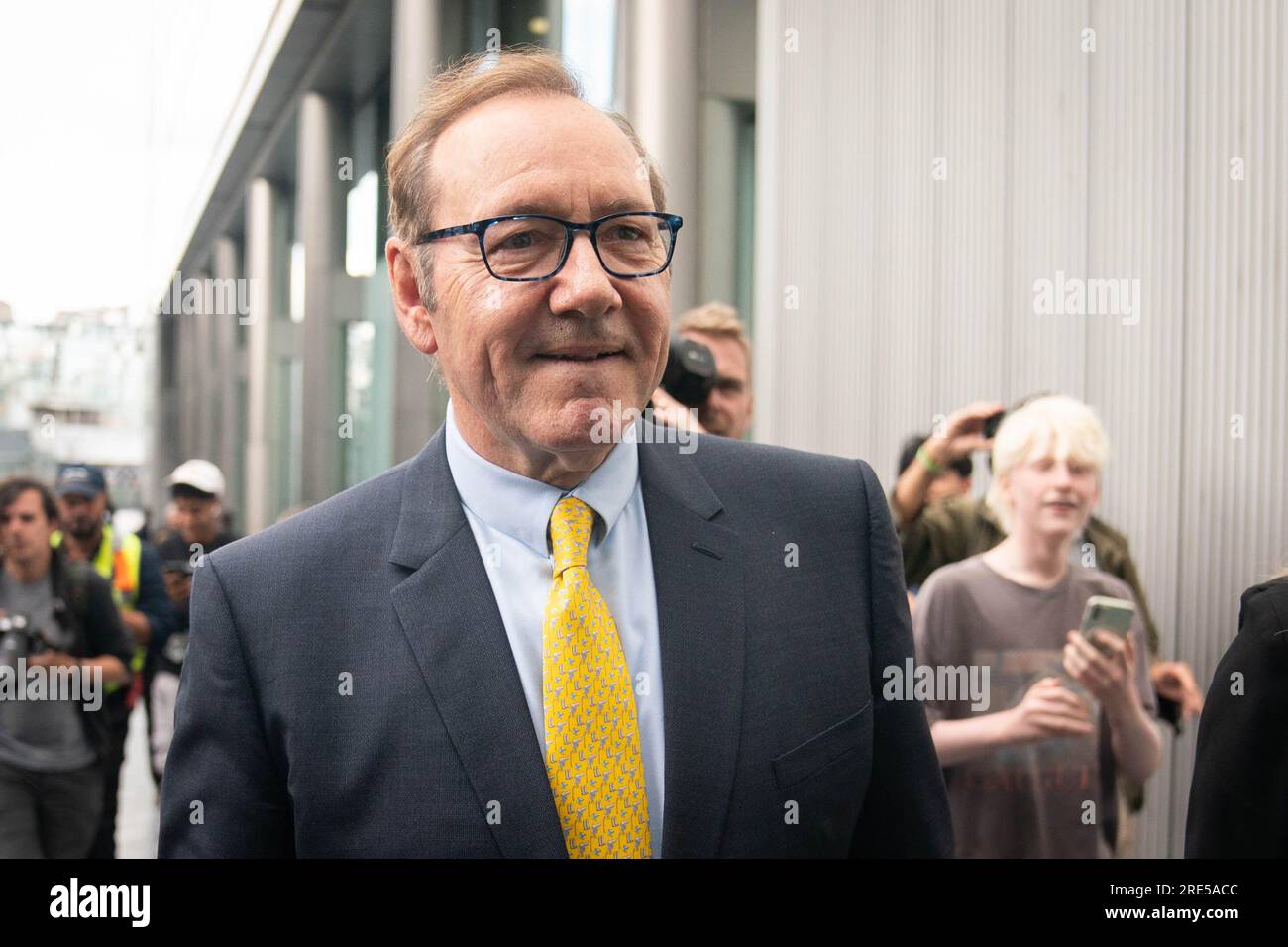 Actor Kevin Spacey outside Southwark Crown Court, London, where he is ...