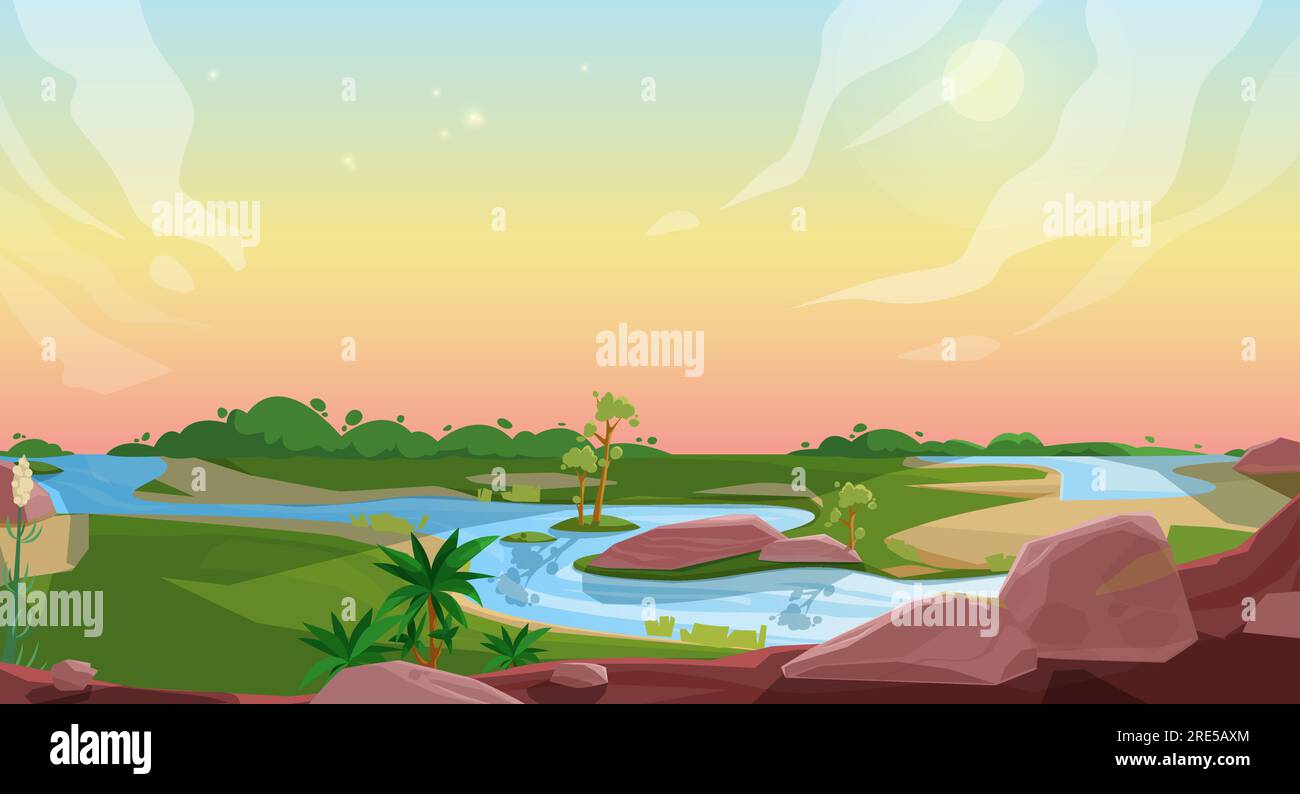 River animation Stock Vector Images - Alamy